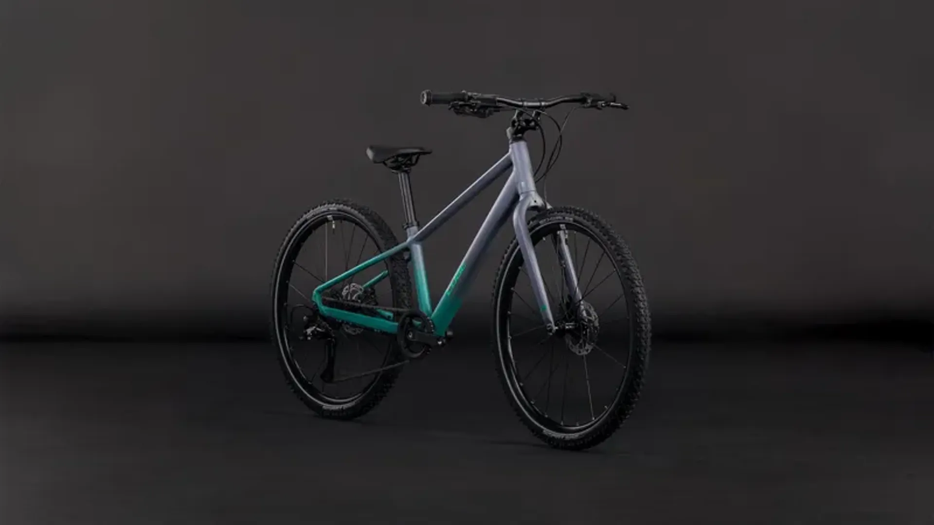 Cube Numove 240 Disc Kids Bike in Lava Grey/Green