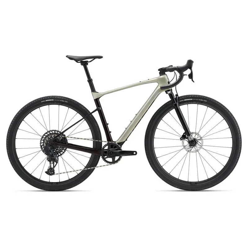 Giant Revolt X Advanced Pro 1 Gravel Bike in Golden Haze/Cordovan